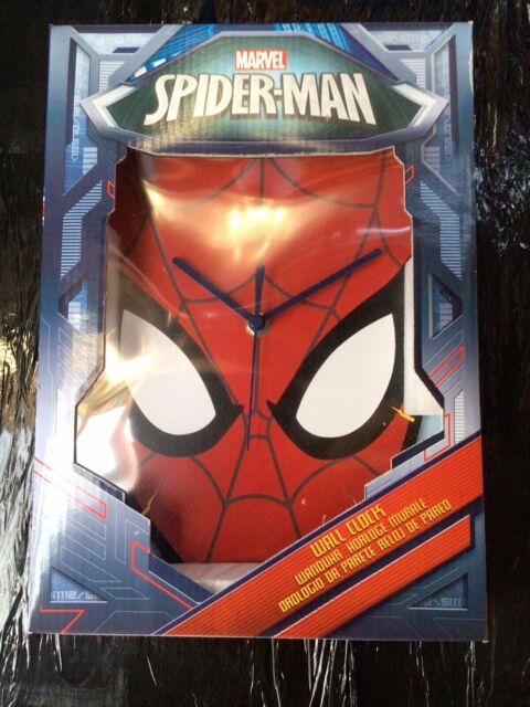 Box Of 5 Marvel Spiderman Shaped Wall Clocks Pm81 by eBay | ufurnish.com
