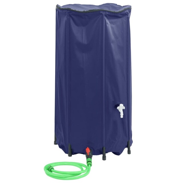 Blue 250l Collapsible Pvc Water Tank With Tap For Garden & Home Use by ...