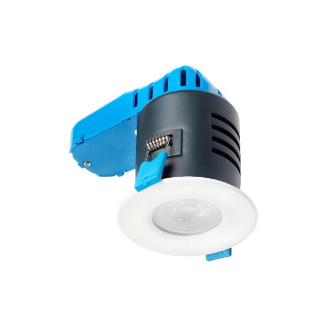 Deta Led Fire Rated Downlight 230v Ip65 Matt White Dimmable 2800k Lamp ...