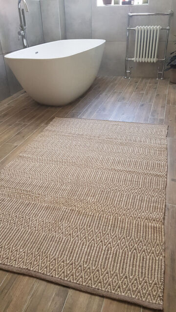 Large Scandi Beige Soft 150x215cm Reversible Rug. Modern Cotton by eBay ...