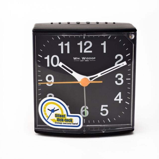 Wm Widdop® Alarm Clock With Sweep Movement Available Multiple Colours ...