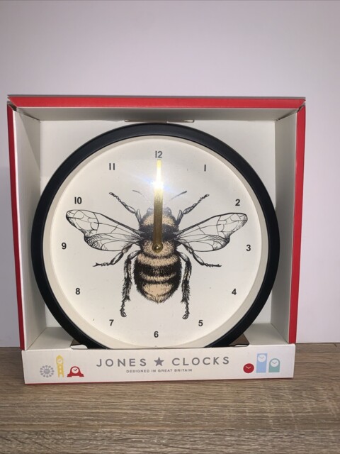 Jones Clocks Bee Battery Powered Analogue Clock In Packaging Home by ...