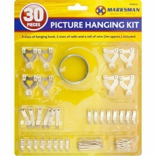 30 Pieces Picture Hanging Kit Assorted Sizes Art Photo Frame Hanging by ...