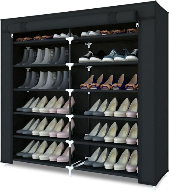Mondeer Shoe Rack 6 Tier Canvas,shoe Cabinet,shoe Rack Standing For by ...