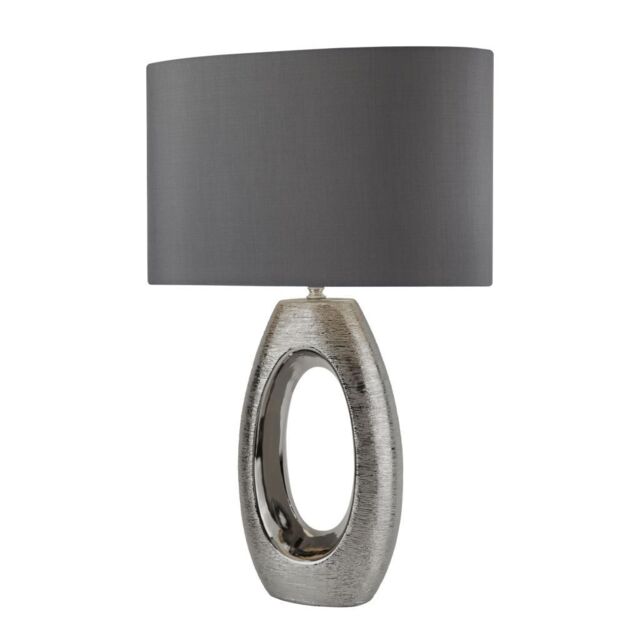 Searchlight 1213cc Artisan Table Light, Oval, Chrome by eBay | ufurnish.com