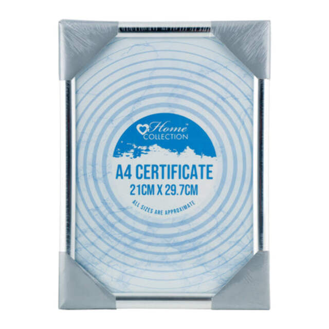 Home Collection Silver A4 Certificate Frame 21cm X 29.7cm by eBay ...