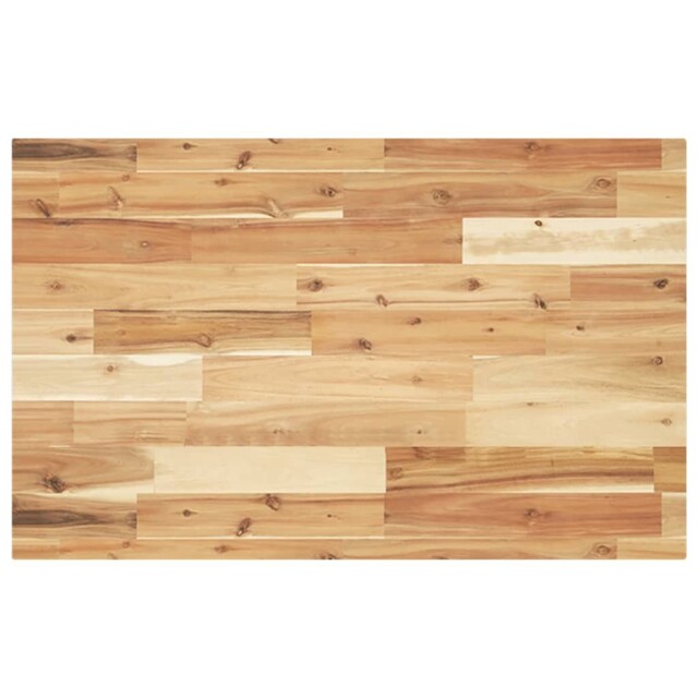Dark Brown Solid Acacia Wood Desk Top 140x50x4 Cm Untreated Surface by ...