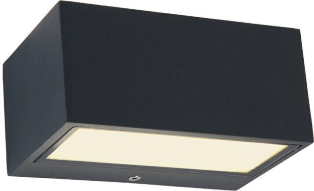 Lutec Gemini Led Outdoor Wall Light 2x 4000k 10.5w Ip54 Anthracite - by ...