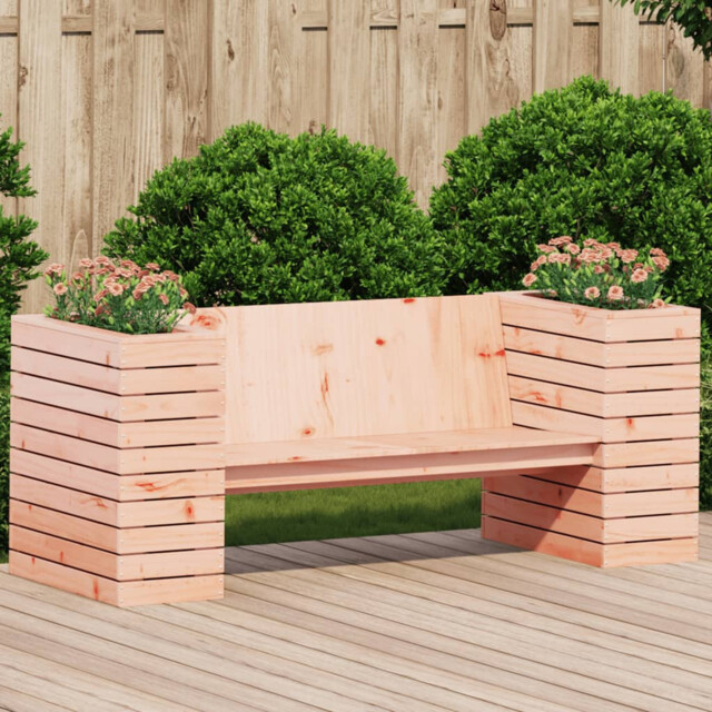 Planter Bench Outdoor Planter Box 2-seater Garden Bench Solid Wood by ...