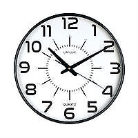 Unilux Maxi Pop Battery Clock Black 400094487 by eBay | ufurnish.com