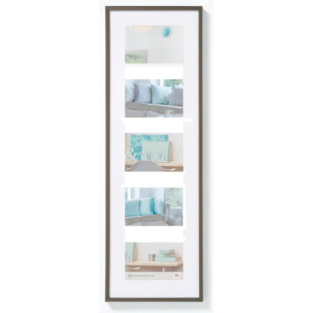 Walther Lifestyle Multi Aperture Photo Frame Steel For 5 6x4 Photos by ...
