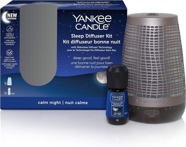 Yankee Candle Sleep Diffuser Bronze Starter Kit Calm Night Refill by ...