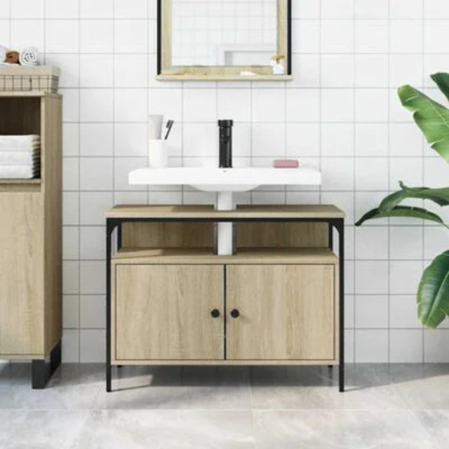 Bathroom Cabinet Vanity Unit Sink Basin Storage Cupboard With Doors by eBay | ufurnish.com