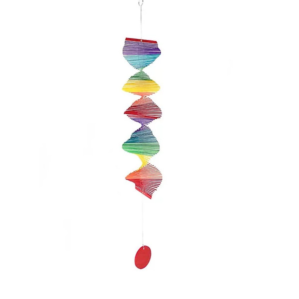 Rainbow Twister Reed Garden Hanger From Lu's Emporium Spring Decor by ...