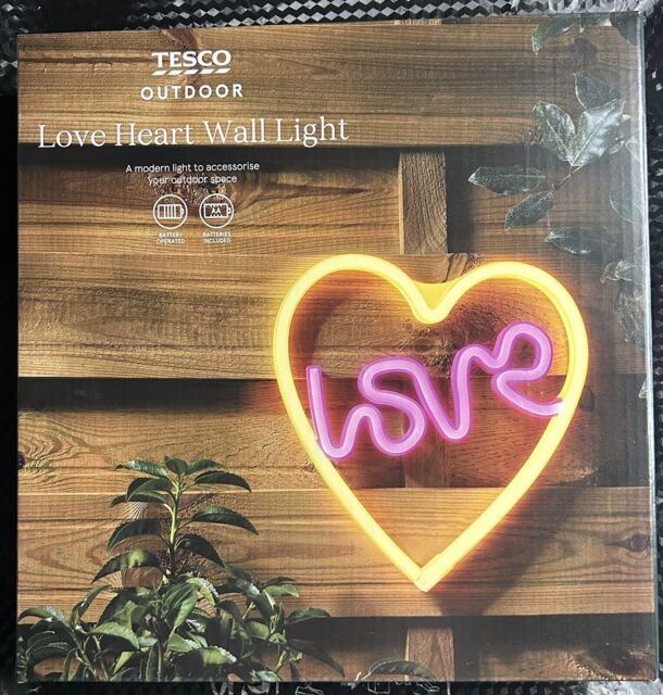 💖 Tesco Love Heart Wall Light Batteries Included Bnib 💕 by eBay ...