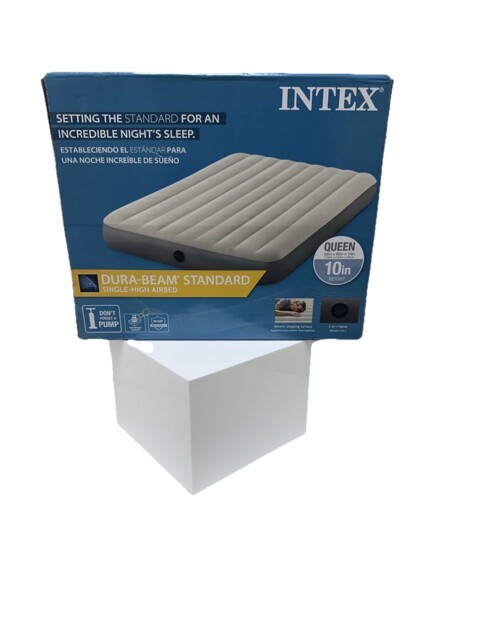 Intex 64124 Queen Inflatable Air Bed With Built In Electric Pump by ...