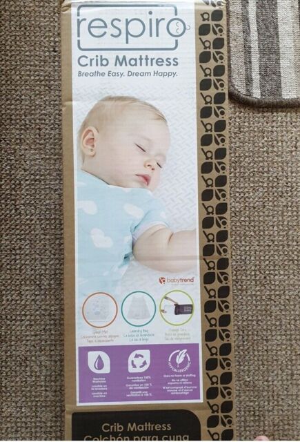Respiro Easy Breathe Crib Mattress With Splash Mat, Laundry Bag & by ...