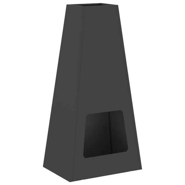 Fire Pit Steel Outdoor Fireplace Cone Shaped Modern Heater Log Burning ...