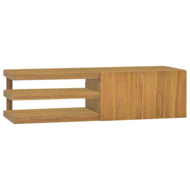 Wall-mounted Bathroom Cabinet Wooden Toilet Cupboard Solid Wood Teak by ...
