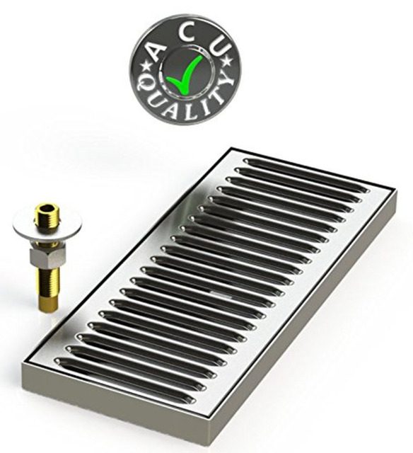 Acu Precision Sheet Metal 0150-12 Surface Mount Drip Tray With Drain by ...