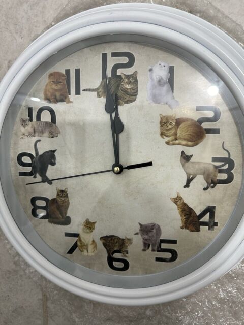 Betterware Cats Wall Clock Meows On The Hour Brand Gift Quirky Decor by ...