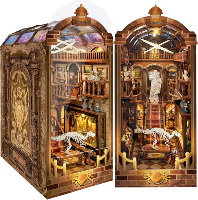 Quanquer Diy Book Nooks Kit For Adults_with Dust Cover And Led Lights ...