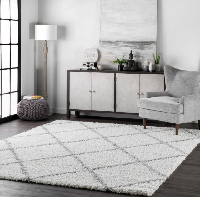 Nuloom Carole Easy Shag Rug White 200 X 275cm by eBay | ufurnish.com
