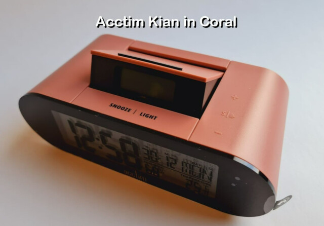 October Offer Acctim Digital Alarm Clock, Coral, Batteries Included, by ...