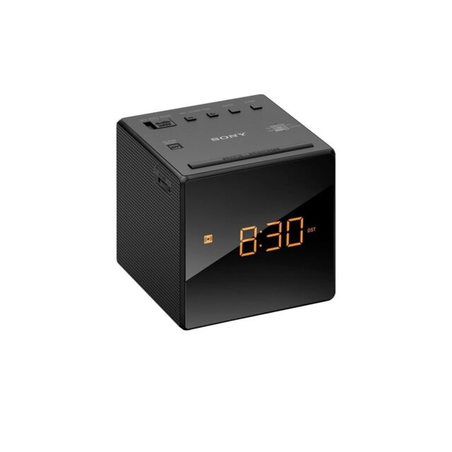 Brand Black Sony Icf-c1 Cube Fm/am Analogue Tuner Radio Alarm Clock by ...