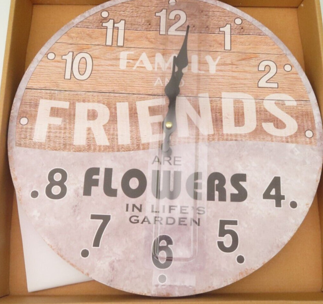 Family & Friends Clock Wall Round 33 Cm Time Gift Home Decor Arabic by ...