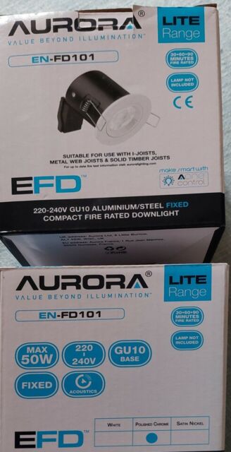 Fire Rated Led Gu10 Flush Ceiling Spot Lights Down Lights Modern X 2 by ...