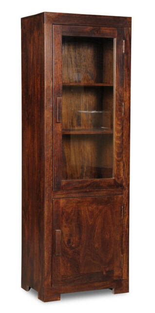 Solid Mango Wood Display Cabinet Indian Furniture by eBay | ufurnish.com