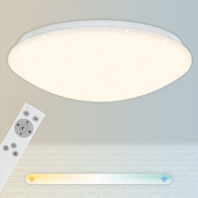 Round Led Ceiling Light Lamp Starry Sky Dimmable Cct Remote Control by ...