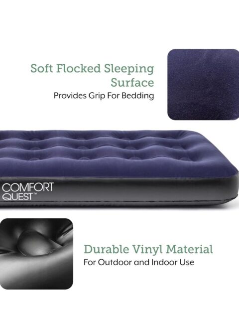 Comfort Quest 449755 Single Inflatable Mattress - Blue by eBay ...
