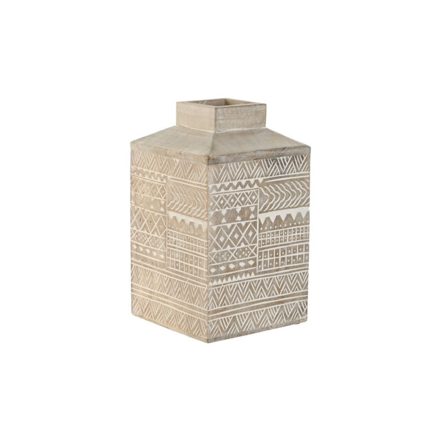 Vase Home Esprit White Natural Mango Wood Colonial 18 X 18 X 30,5 Cm by ...