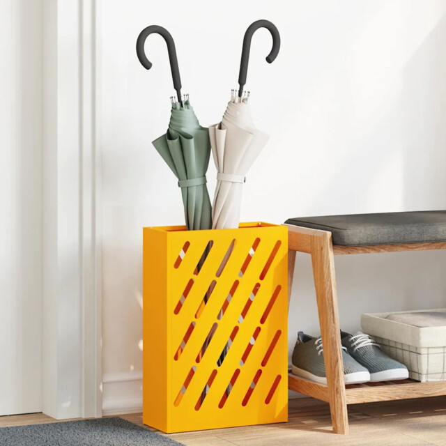 Umbrella Stand Mustard Yellow 28 X 12 X 41 Cm Steel Vidaxl by eBay ...