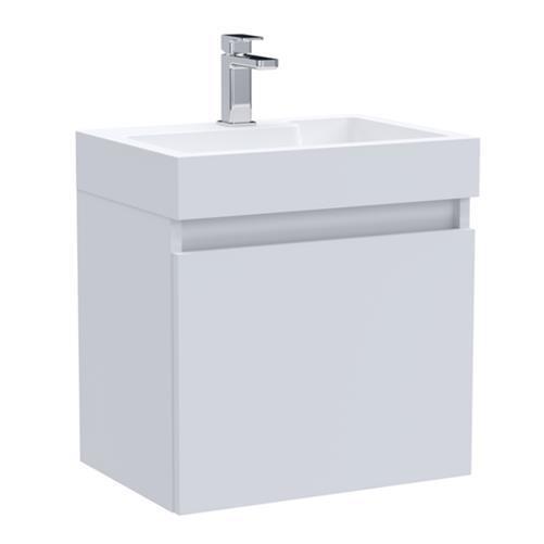 Nuie Merit Wall Hung 1-door Vanity Unit With L-shaped Basin 500mm by ...