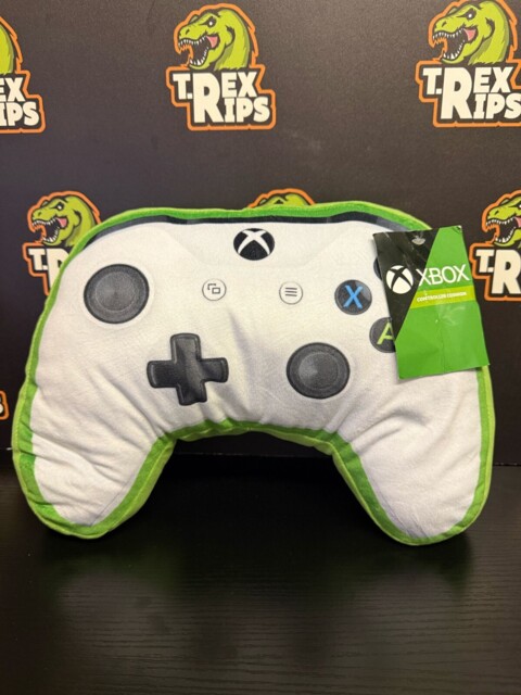 Microsoft Xbox Controller Shaped Plush Cushion - White/green by eBay ...