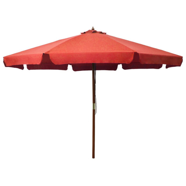 Outdoor Parasol With Wooden Pole Garden Umbrella Sun Shading Parasol by ...