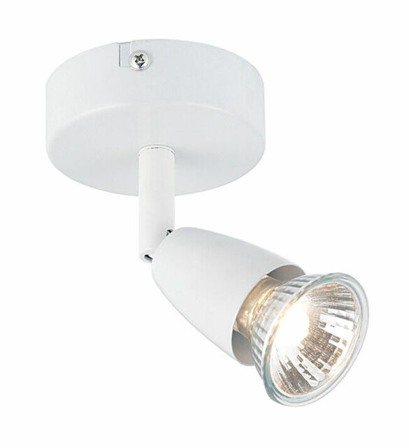 Modern Single Gu10 Mains 1 Way Spotlight Ceiling Round Spot Light by ...