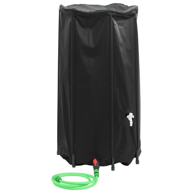 Collapsible 250l Black Pvc Water Tank With Tap For Garden & Home Use by ...