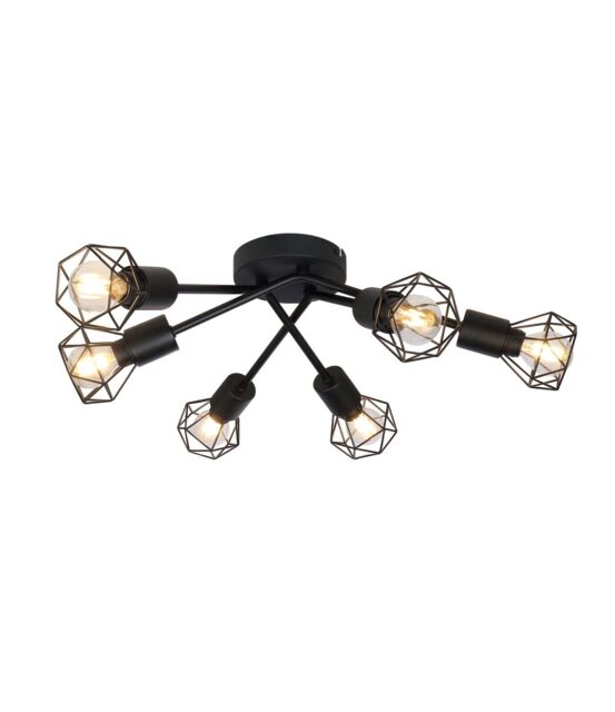 Ceiling Cage Spotlight Fixture Kitchen Bedroom Retro Cage Shade E14 by ...