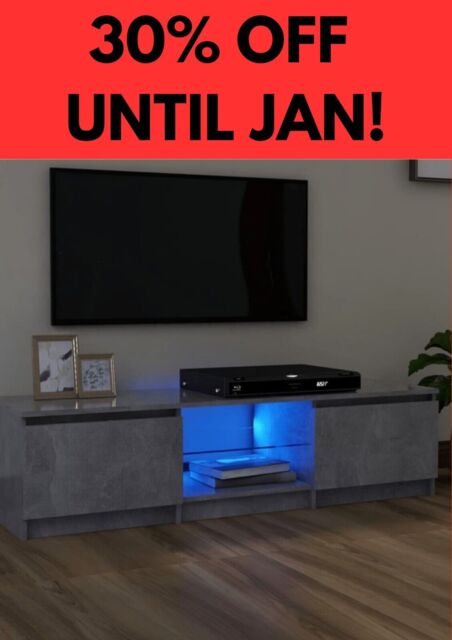 Tv Cabinet With Led Lights Tv Stand Tv Unit Hall Entertainment Cenrtre ...
