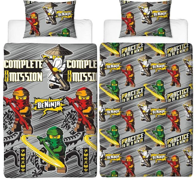 Lego Ninjago Mission Single Duvet Cover Reversible Bedding Set by eBay ...