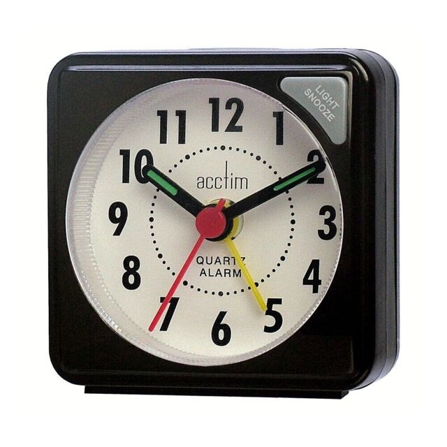 Acctim 25/738bb Ingot Mini Travel Alarm Clock Black by eBay | ufurnish.com