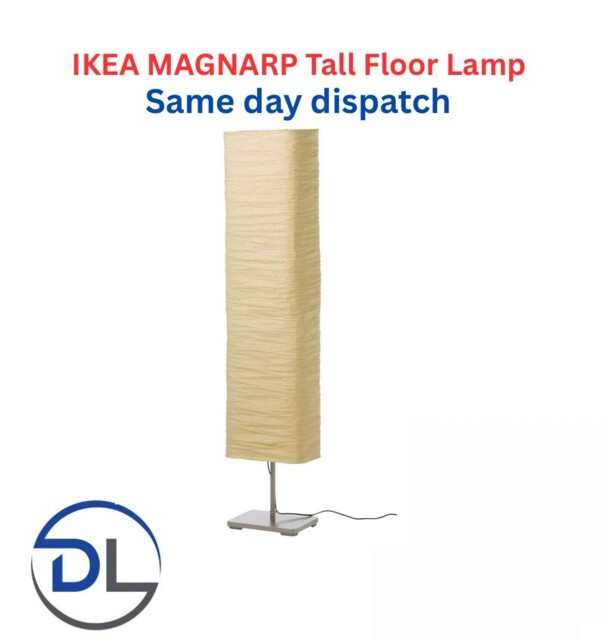 Brand Ikea Magnarp Tall Floor Lamp,natural,rice Paper by eBay ...