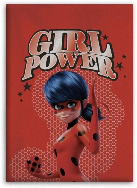 "Miraculous Ladybug 'girl Power' Red Fleece Blanket 150cm (60"") X ...