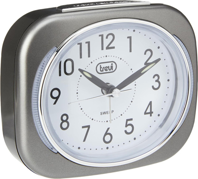 Trevi Retro Bedside/travel Alarm Clock With Led Backlight And Silent by ...