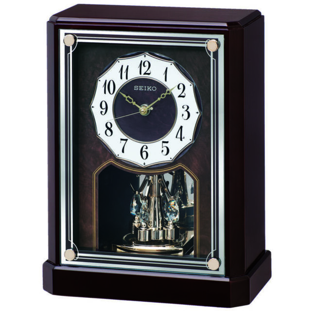 Seiko Wooden Mantel Clock With Rotating Pendulum Rrp £280.00 Now by ...