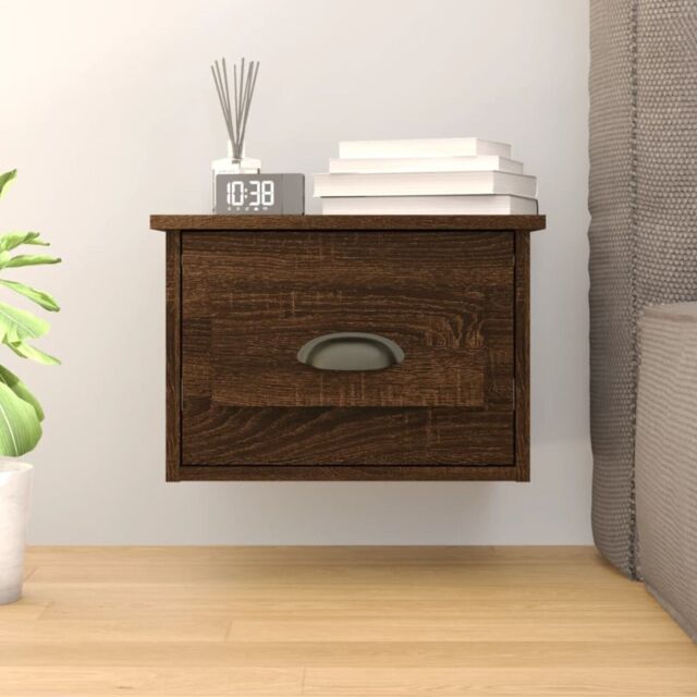 Wall-mounted Bedside Cabinets Floating Nightstand Bedroom Side Table by ...